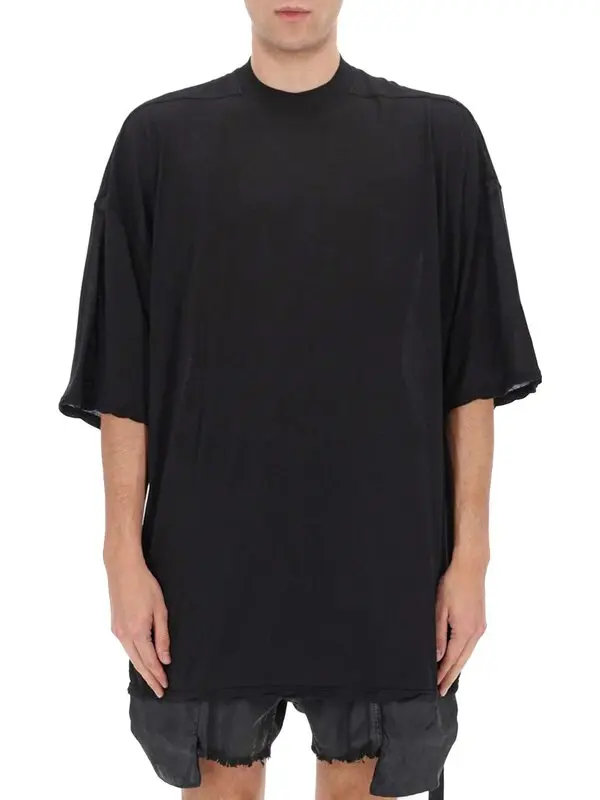 Rick Owens Cotton Oversized T-shirt - Black