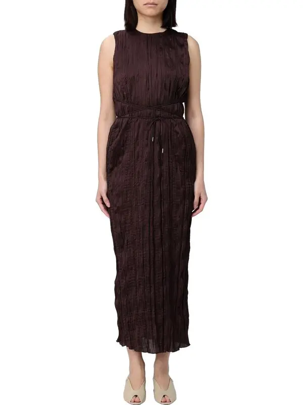 Staud Midi Dress - Brown