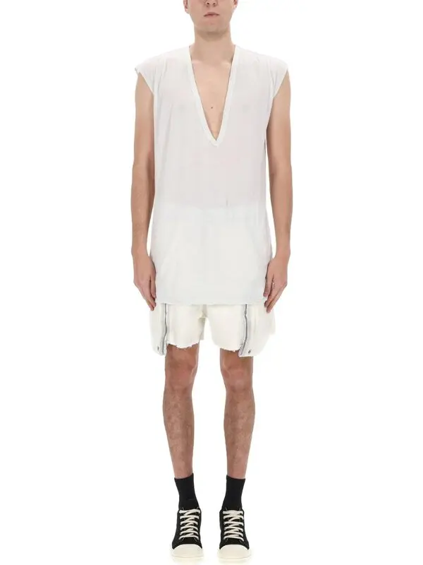 Rick Owens Cotton Oversized T-shirt - White