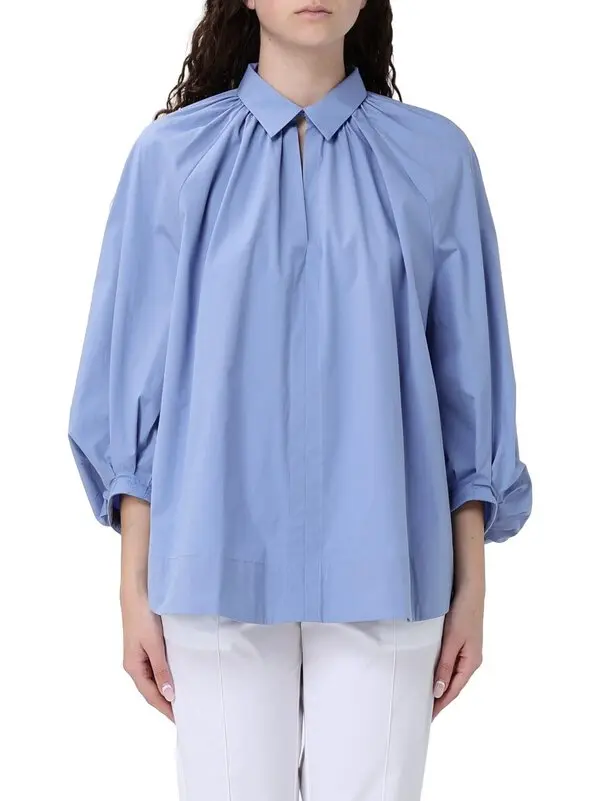 SEMICOUTURE Top - Gnawed Blue