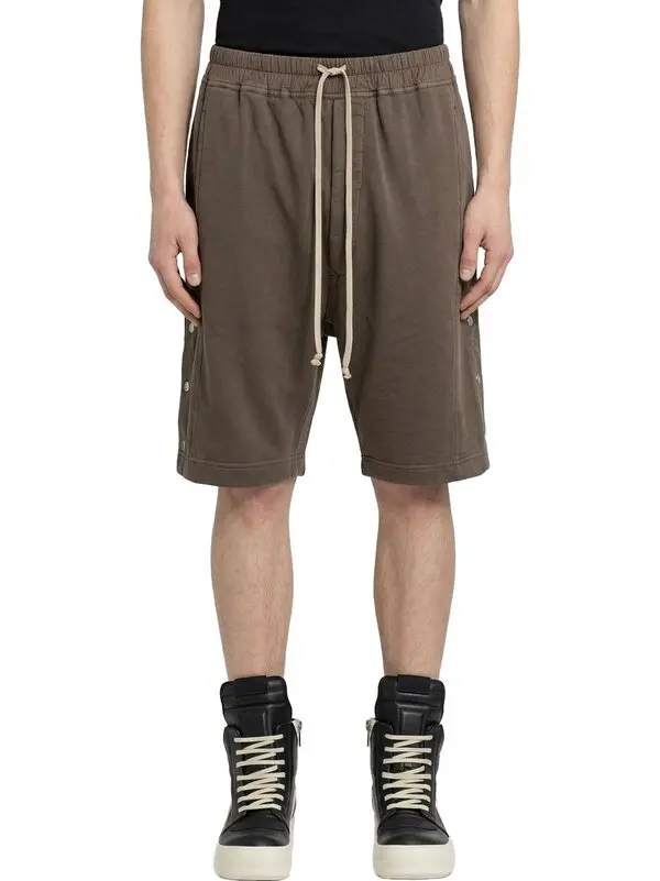 Rick Owens Cotton Jogging Shorts - Grey