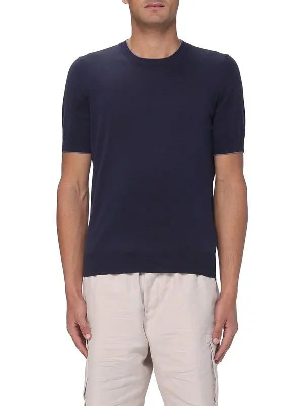 Brunello Cucinelli Cotton Knit Jumper - Blue