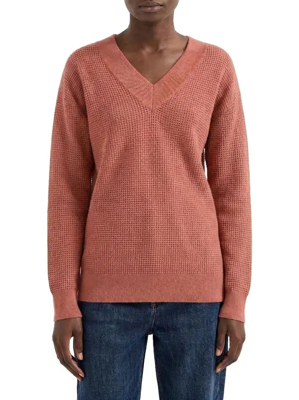 Brunello Cucinelli V-neck Sweater - Orange