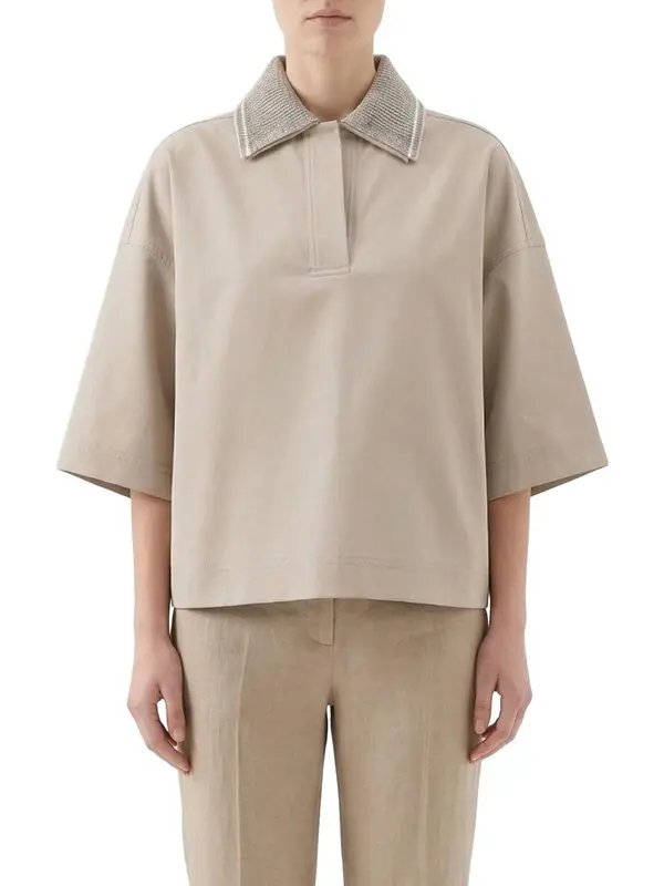 Brunello Cucinelli Polo Shirt - Beige