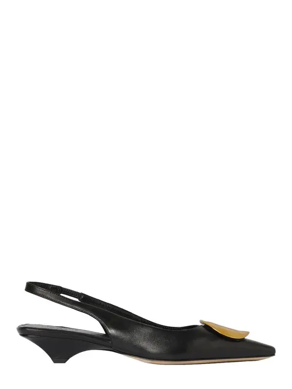 VIC MATIE Pointed Toe Slingback Pumps - Black