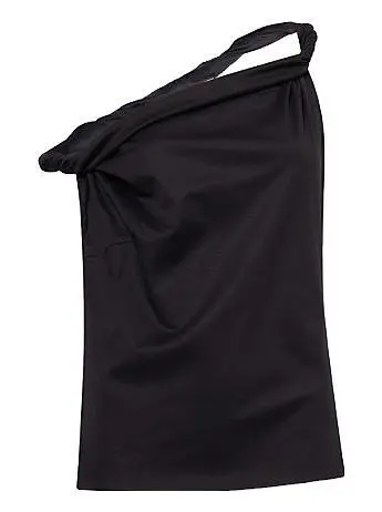 ROHE FRAMES Sculptural Twisted-strap Top - Black
