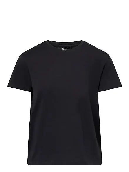 Paige Boxy Cotton T-shirt - Black