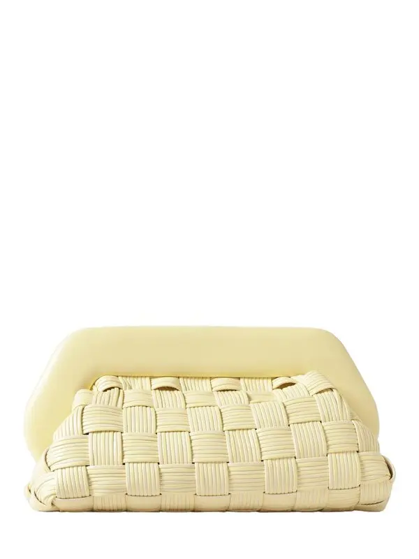 THEMOIRE Woven Clutch - Yellow