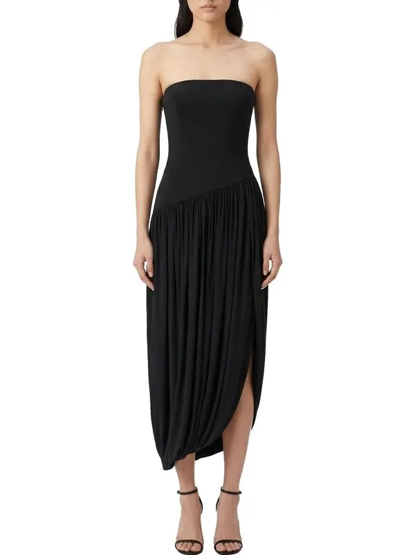 FERRAGAMO Sleeveless Strapless Dress - Black