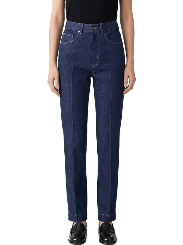 Chloé Slim Fit Cotton Denim Jeans - Navy