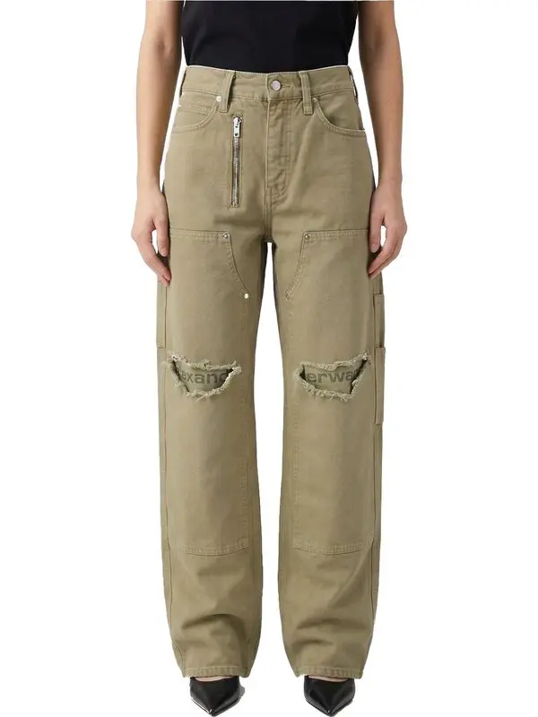 Alexander Wang Straight Leg Jeans - Military