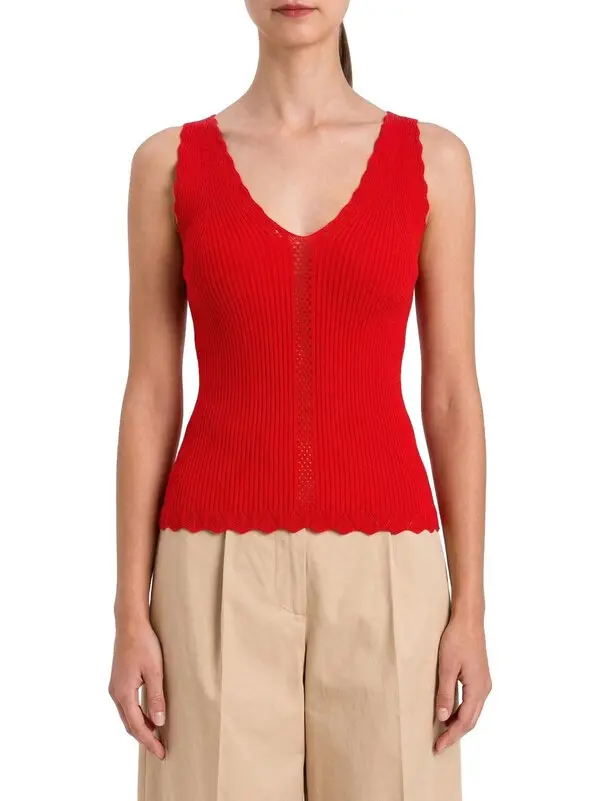 TWINSET Sleeveless Top - Coral
