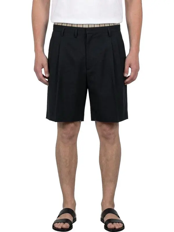 MAISON MARGIELA Tailored Wool Shorts - Black