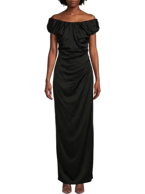 VIVIENNE WESTWOOD Ginnie Amber Viscose Maxi Dress - Black