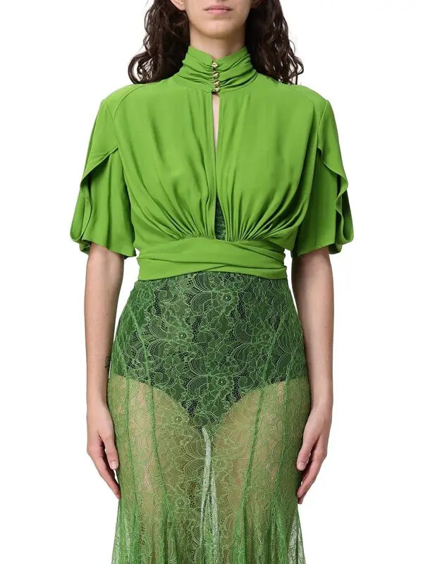 Elisabetta Franchi Viscose Blouse - Green