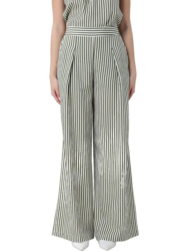 HANITA Wide Leg Pants - Military