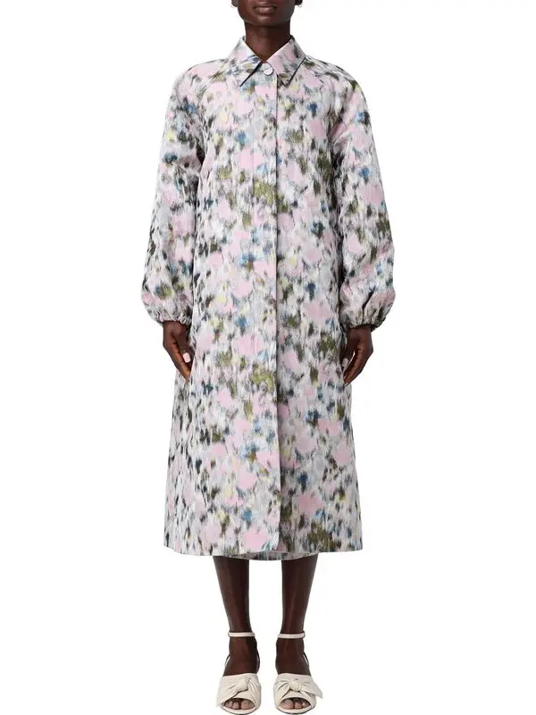 Fabiana Filippi Floral Polyester Coat - Pink