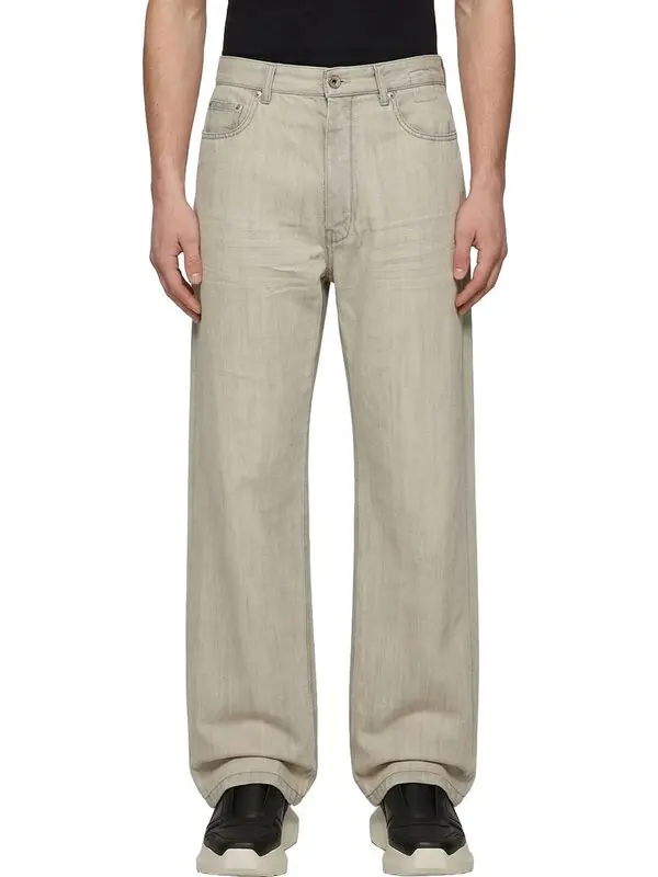 Rick Owens Cotton Denim Jeans - Grey