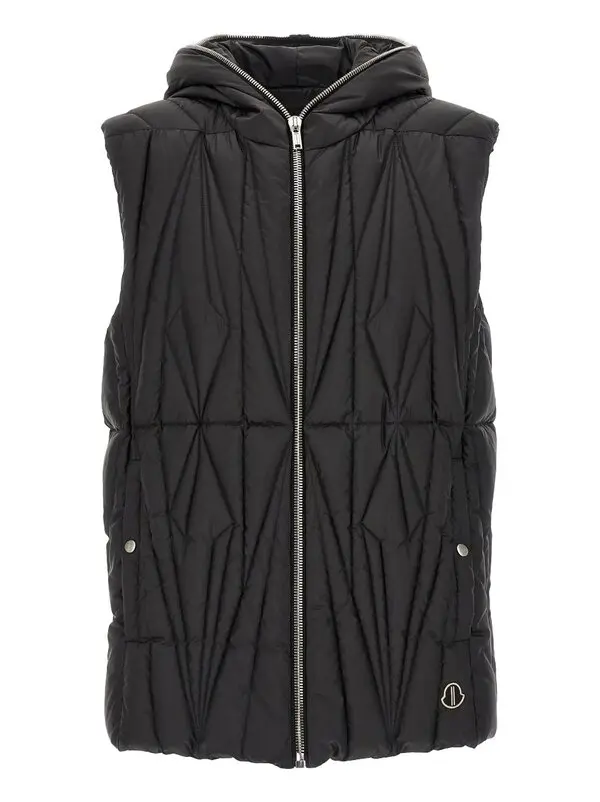 Rick Owens Quilted Vest - Black