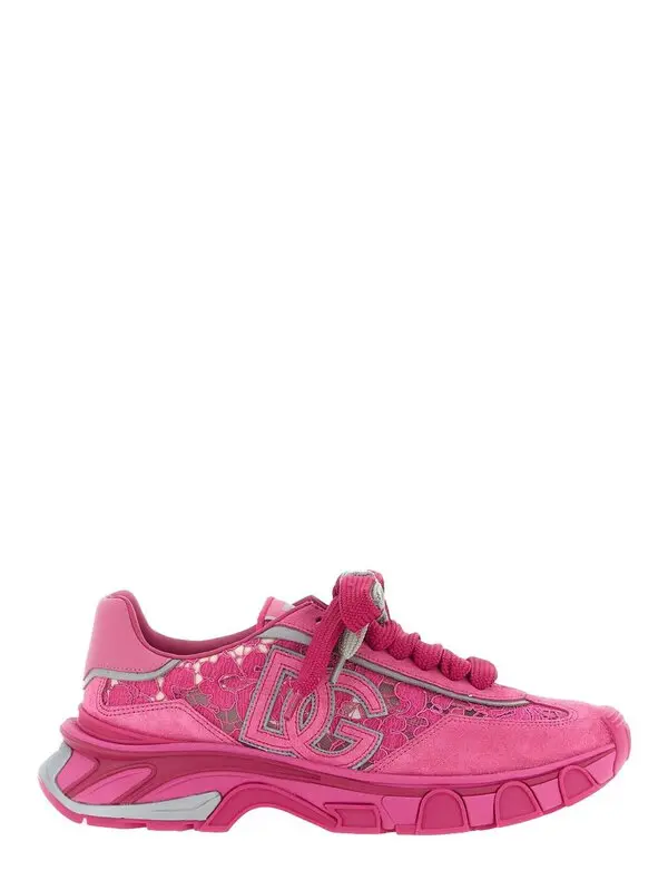 Dolce & Gabbana Lace Up Sneakers - Fuchsia