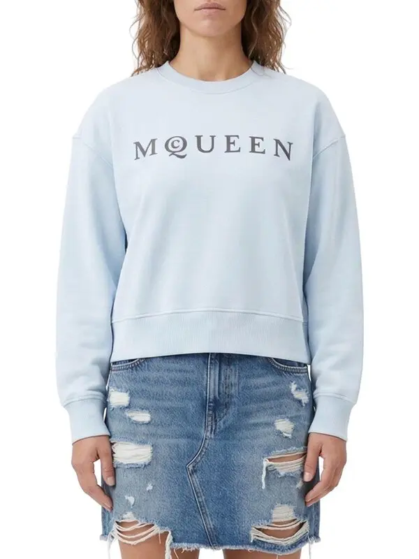 Alexander McQueen Crewneck Sweatshirt - Ice
