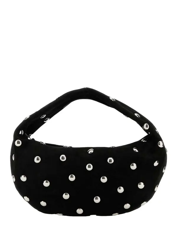 Khaite Studded Shoulder Bag - Black