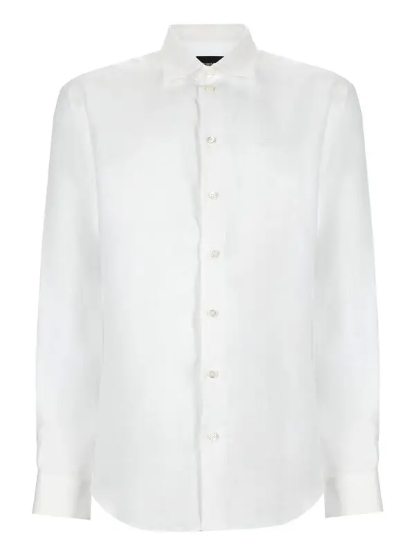 Emporio Armani Camicia Con Logo - White