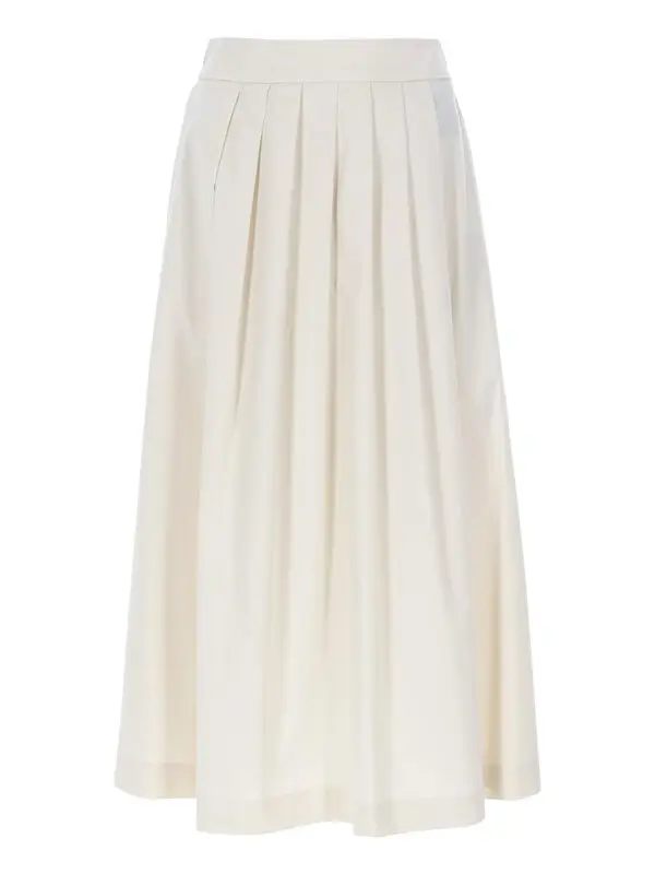 PT TORINO Doris Midi Skirt - White