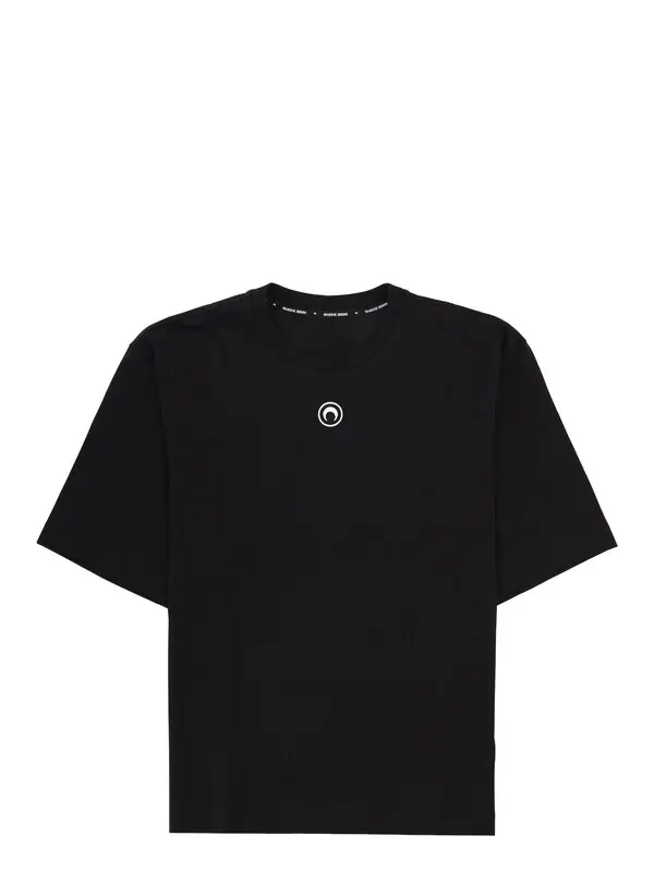 MARINE SERRE T-shirt In Jersey - Black