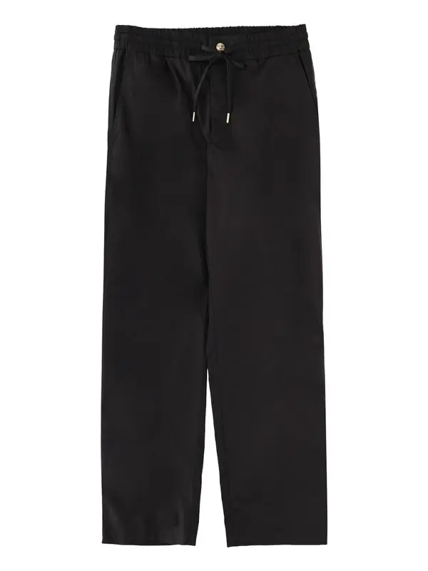 Versace Pantalone Jogger Con Coulisse - Black