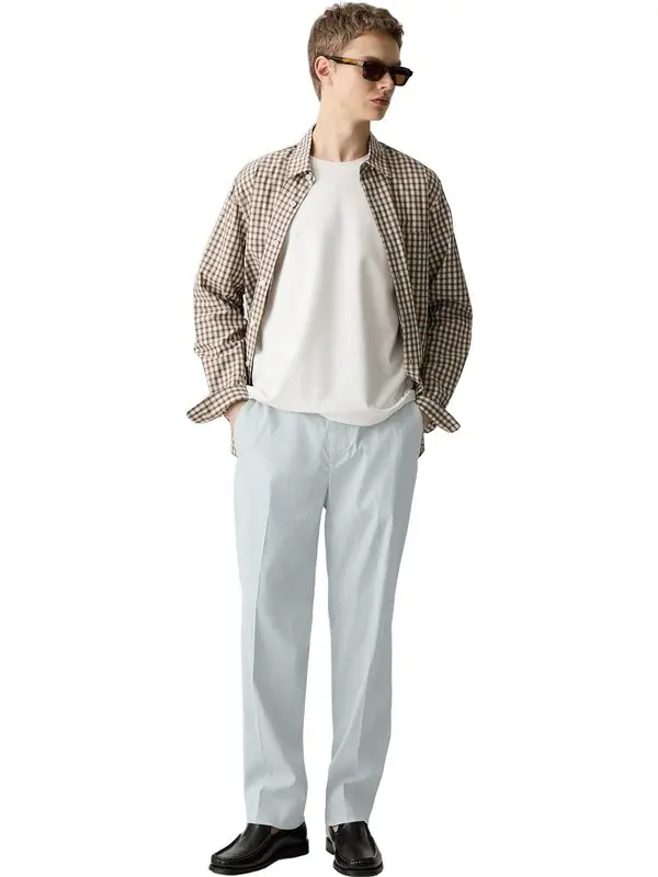 Theory Standard Fit Good Linen Pant - Dark Icy Dew