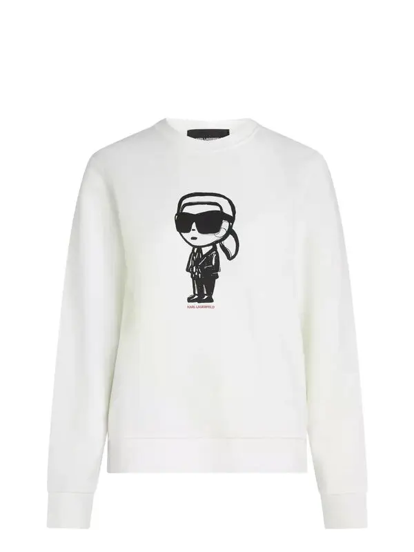 Karl Lagerfeld Ikon Graphic Sweatshirt - White