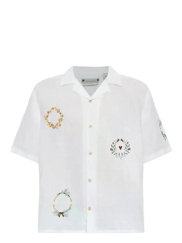 ALLSAINTS Embroidered Shirt - White