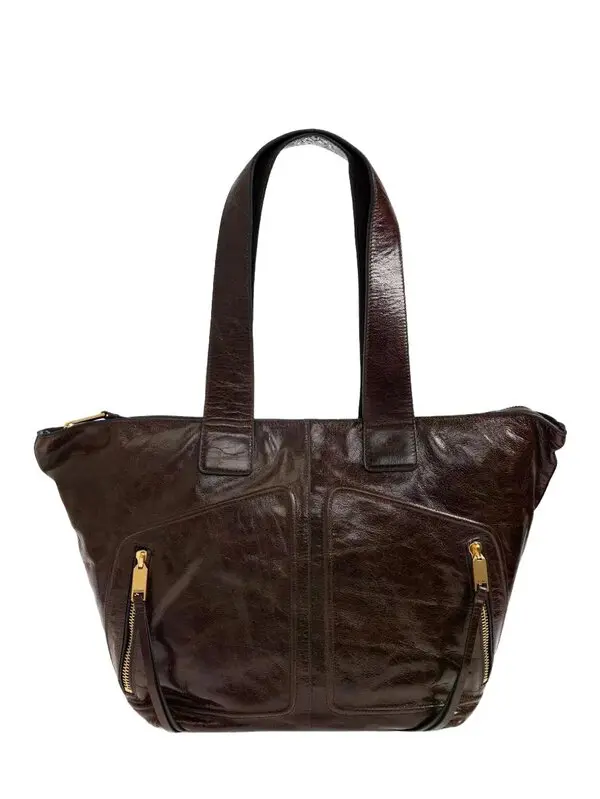 ALLSAINTS Leather Tote Bag - Brown