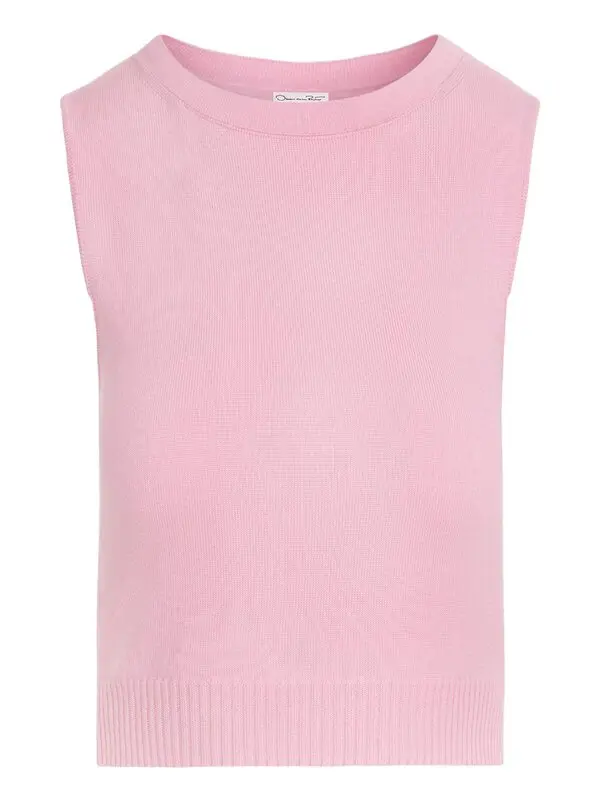 Oscar De La Renta Wool Cropped Tank - One-color