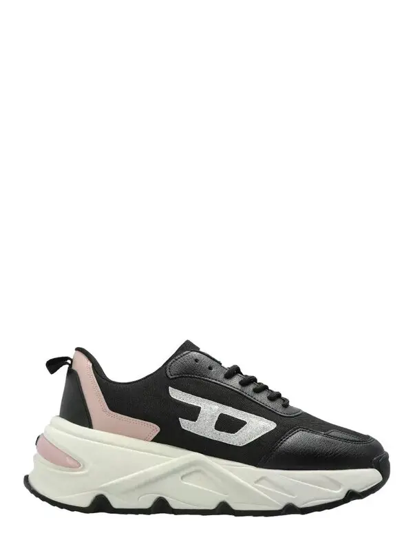 DIESEL® Logo Appliqué Sneakers - Black