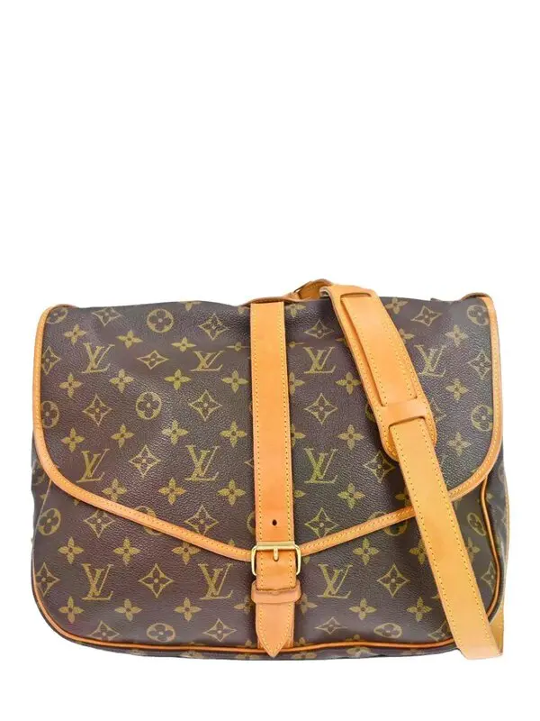 LOUIS VUITTON 1993 Monogram Shoulder Bag - Brown