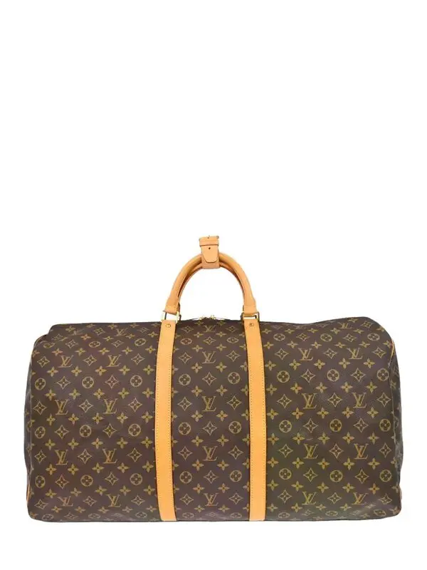 LOUIS VUITTON 1998 Monogram Duffle Handbag - Brown