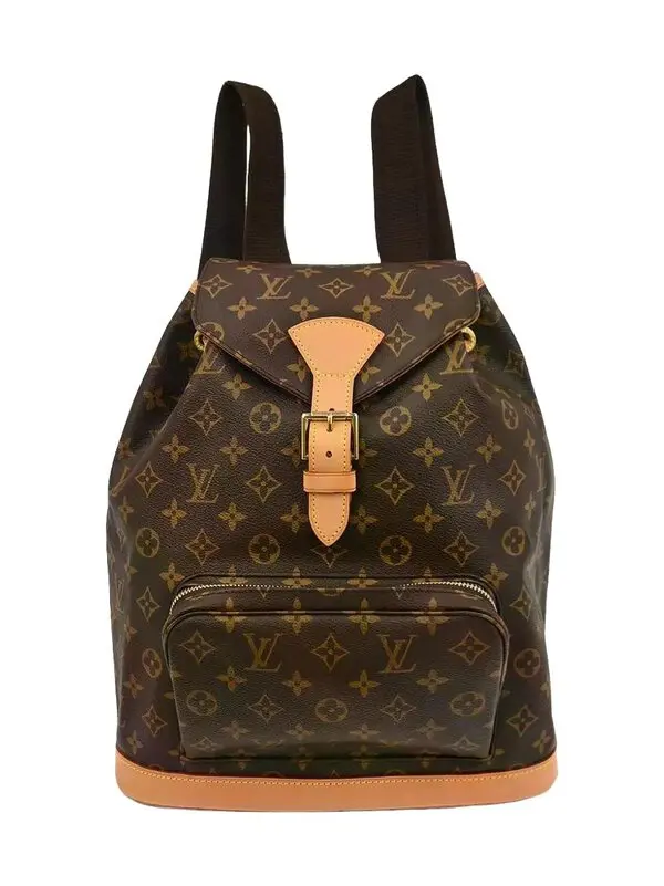 LOUIS VUITTON 2000 Monogram Montsouris Gm Backpack - Brown
