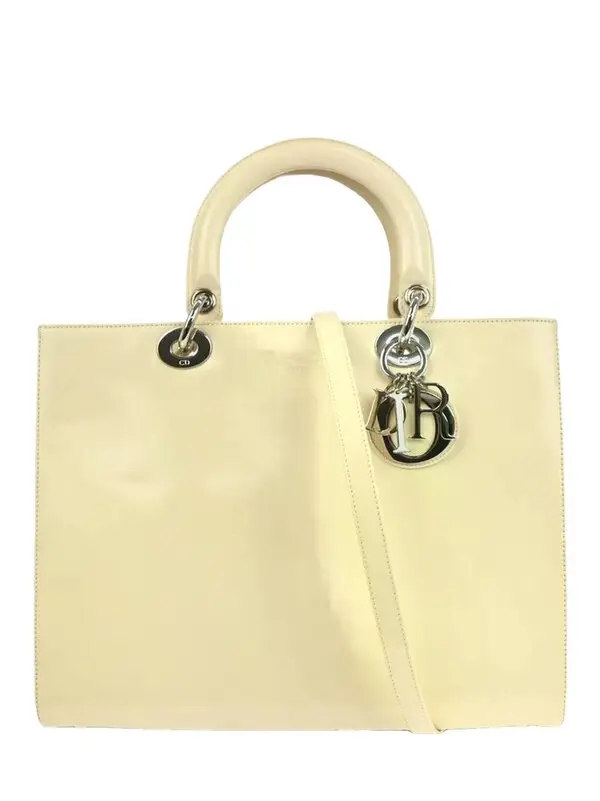 Dior 1999 Lady Two-way Tote Bag - Yellow