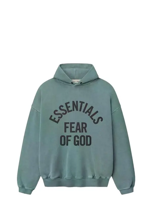 Fear Of God Campus 90s Printed Hoodie - Green
