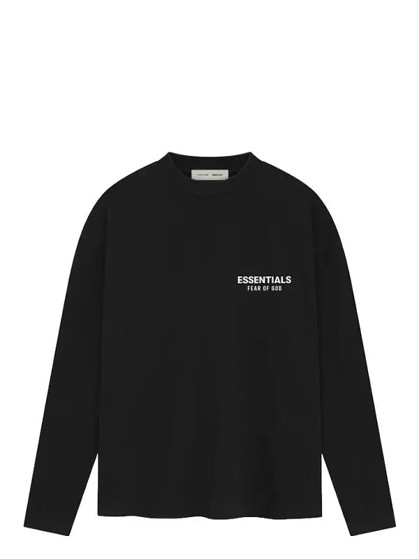 Fear Of God Essentials Classic Fit Long Sleeve T-shirt - Jet Black
