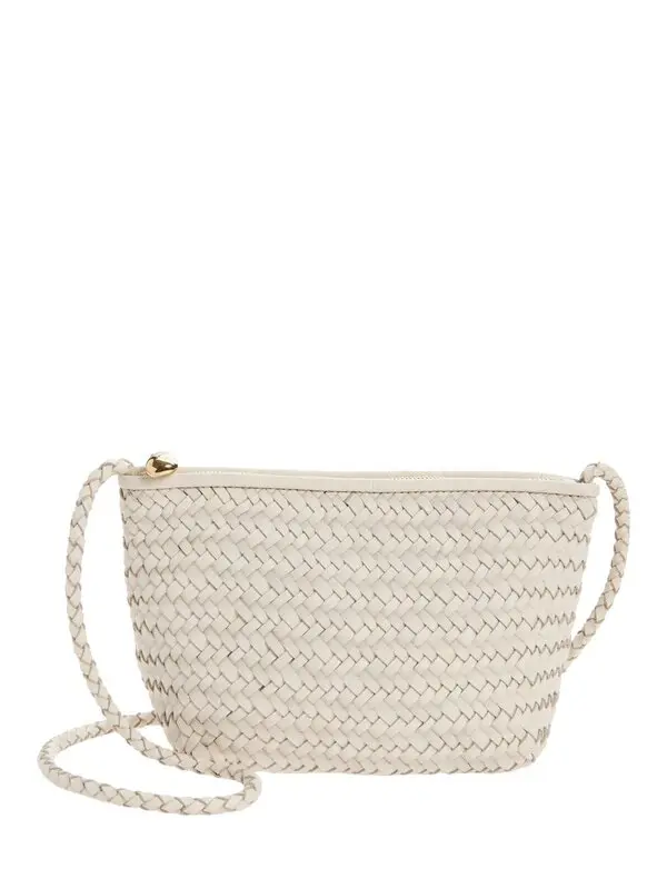 Madewell Signature Woven Leather Crossbody Bag - Vintage Muslin