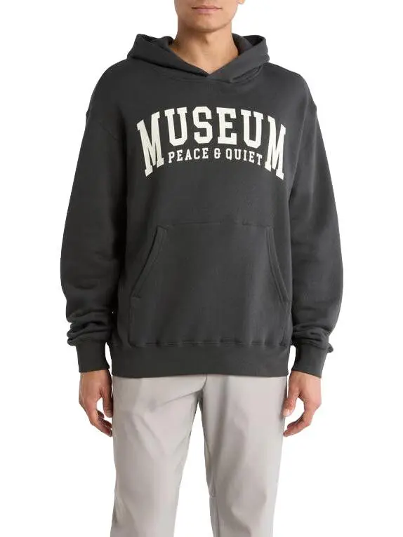 MUSEUM OF PEACE & QUIET Cotton Hoodie - Black