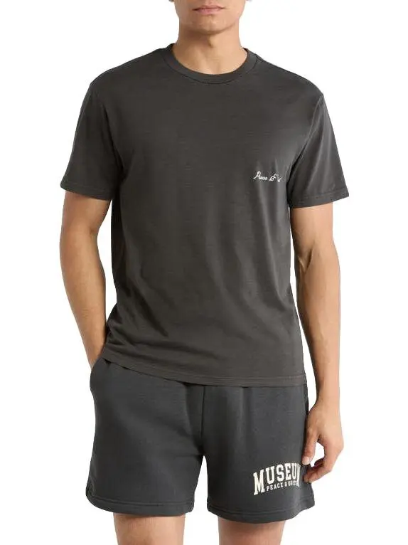 MUSEUM OF PEACE & QUIET Signature Cotton Graphic T-shirt - Black