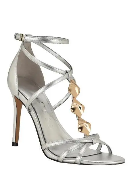 Guess Chaella Ankle Strap Sandal - Silver