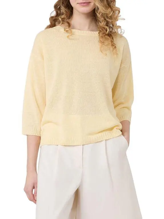 Max Mara Cannone Linen Sweater - Light Yellow