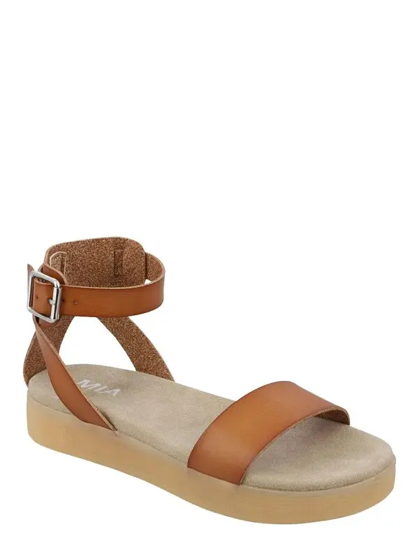 Mia Platform Sandal - Tan