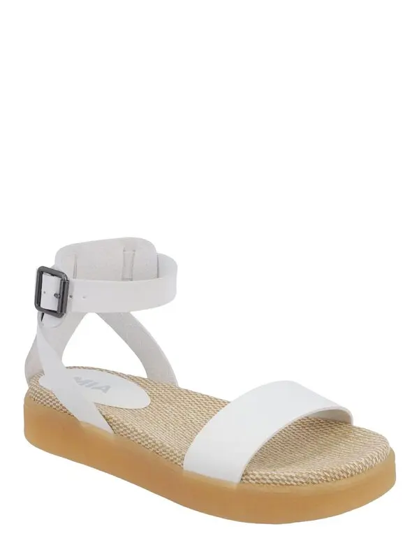 Mia Platform Sandal - White