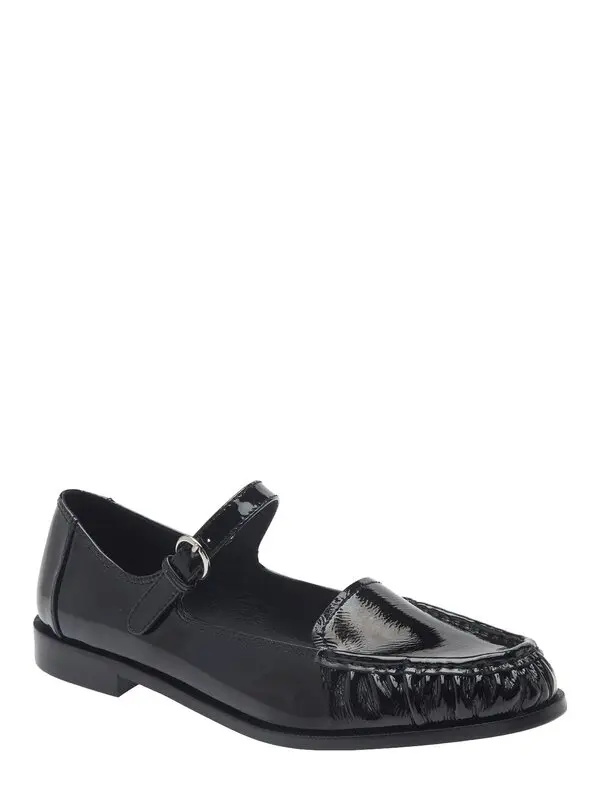 Jeffrey Campbell Lillith Mary Jane Flat - Black Patent